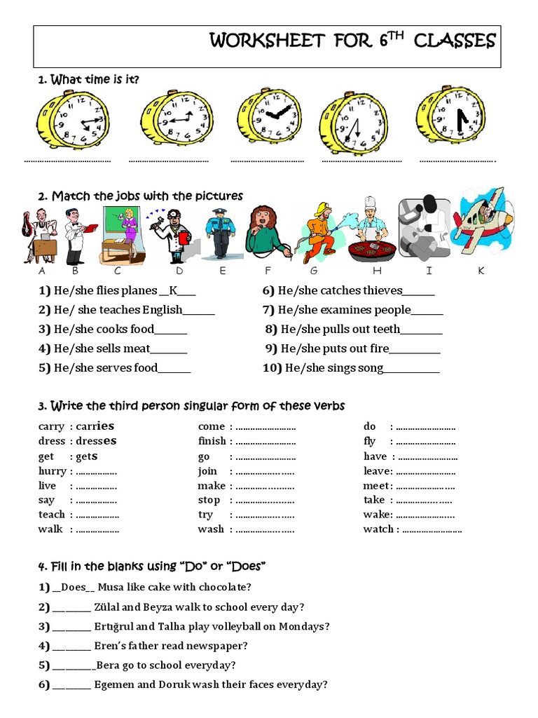 6th Grade English Language Worksheet | PDF | Language Arts & Discipline ...