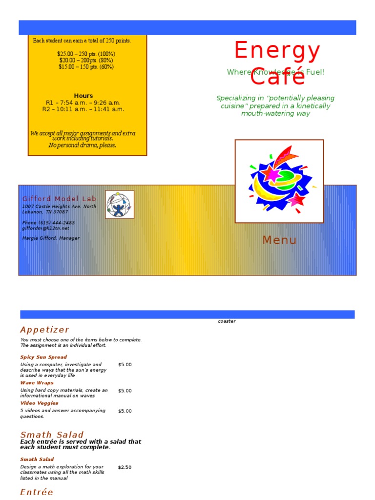 Energy Chap 12 Menu | PDF | Menu | Nature