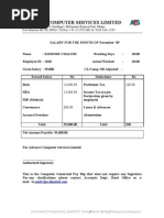 Nov Pay Slip | PDF