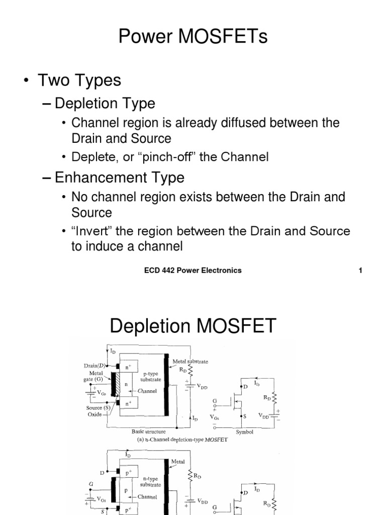 Power Mosfets: - Two Types | PDF | Science & Mathematics | Computers