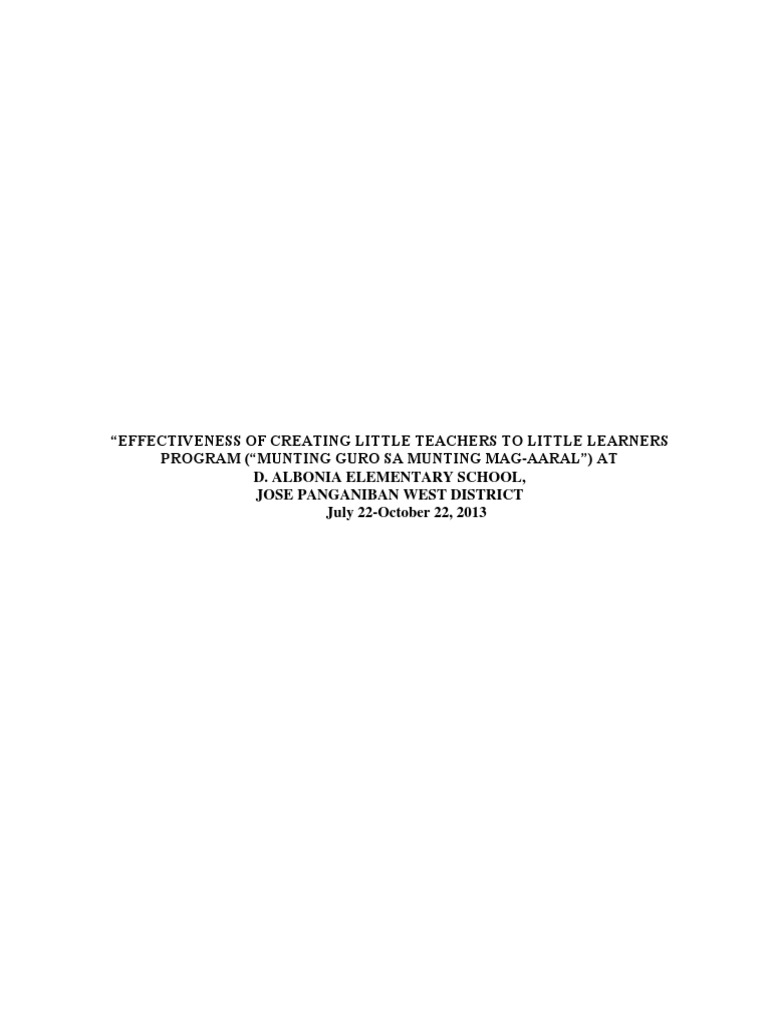 Action Research Accomplishment Report Sample 1 | PDF | Attitude ...