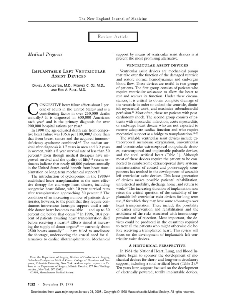 Ventricular Assist Device | PDF | Heart Valve | Coronary Circulation