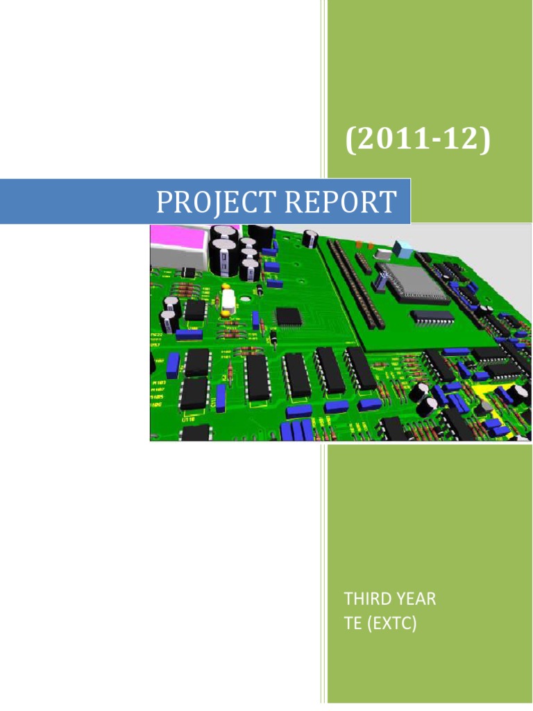 Project Report: Third Year Te (Extc) | PDF | Printed Circuit Board ...