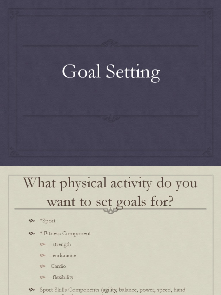 Goal Setting Lesson | PDF | Goal Setting | Action (Philosophy)