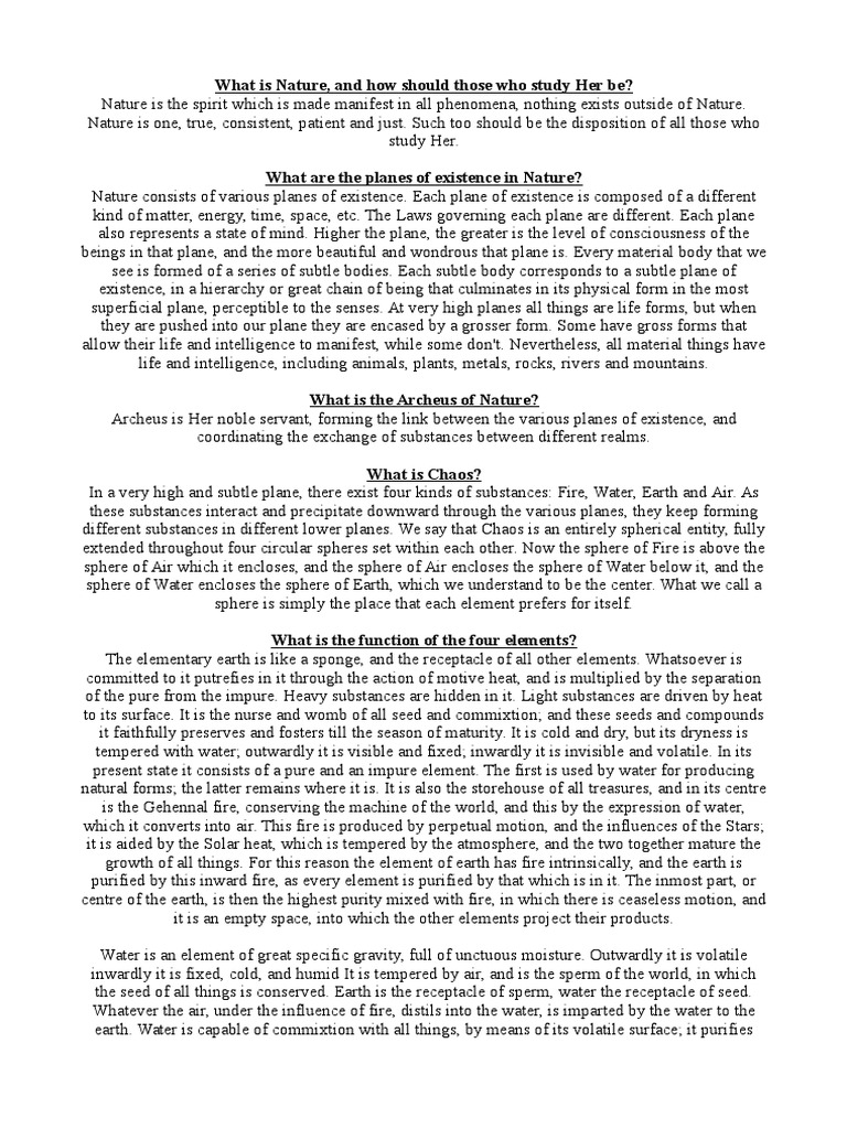 The Secrets of Alchemy | PDF | Plane (Esotericism) | Nature