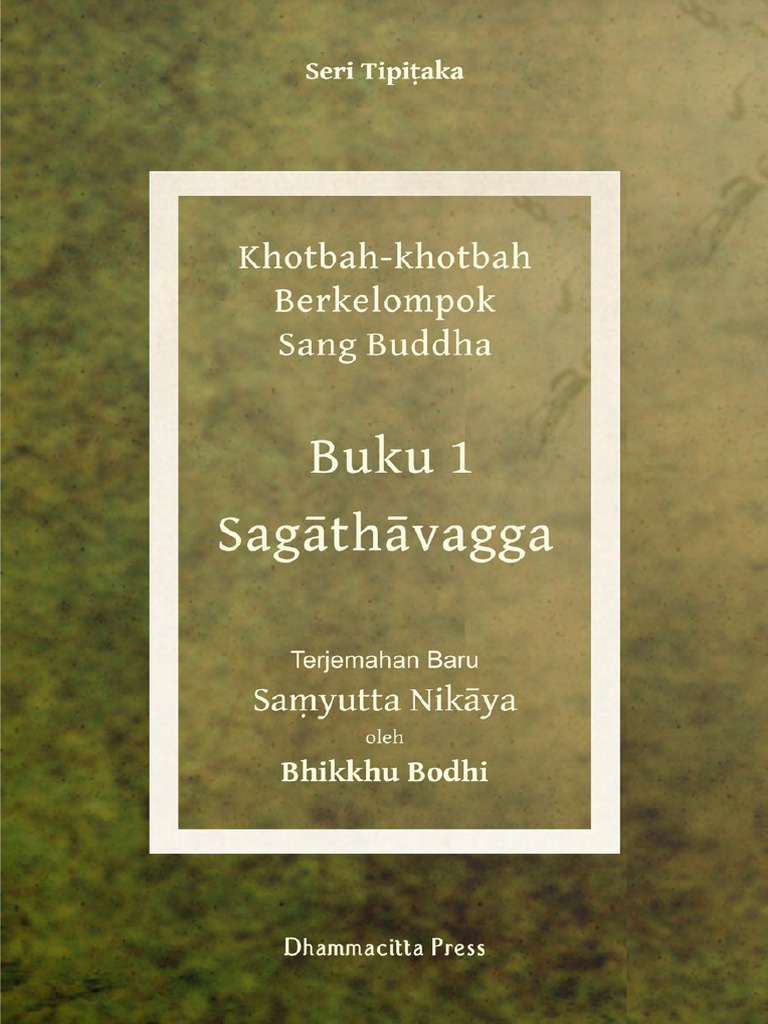 Samyutta Nikaya 1 - Sagatha Vagga | PDF