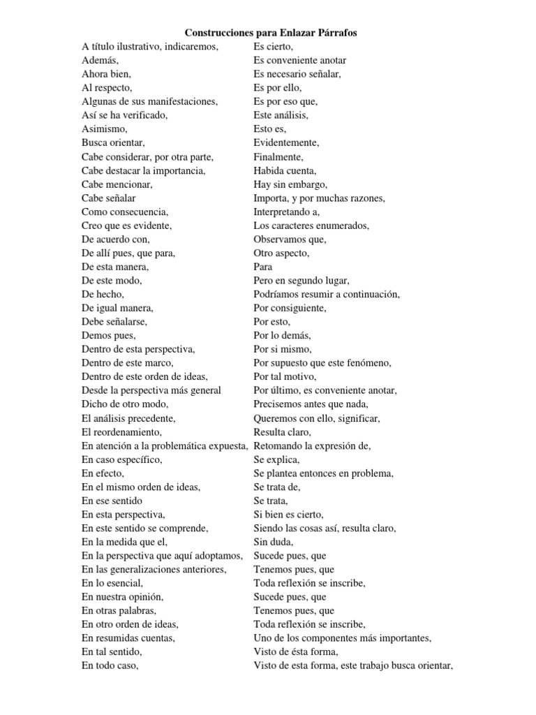 Verbos y Conectores | PDF | Compilador | Verbo