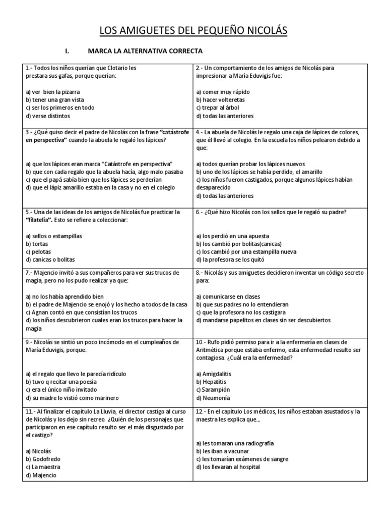 Los Amiguetes Del Pequeño Nicolás | PDF | Filatelia | Ocio