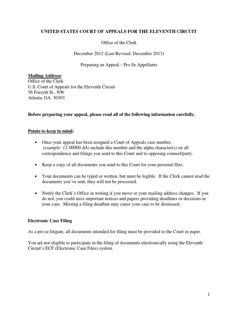 Pro Se Handbook | PDF | Brief (Law) | Pro Se Legal Representation In ...