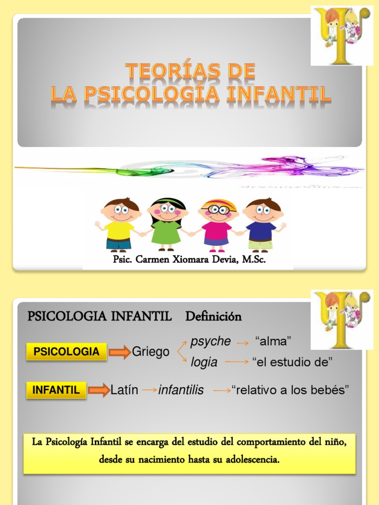 MOD.1 OBJ2. Teorias Psicologia Infantil | PDF | Sicología | Cognición