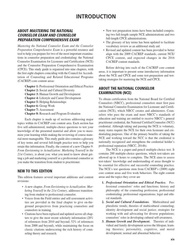 Mastering the NCE & CPCE | School Counselor | Health Insurance ...