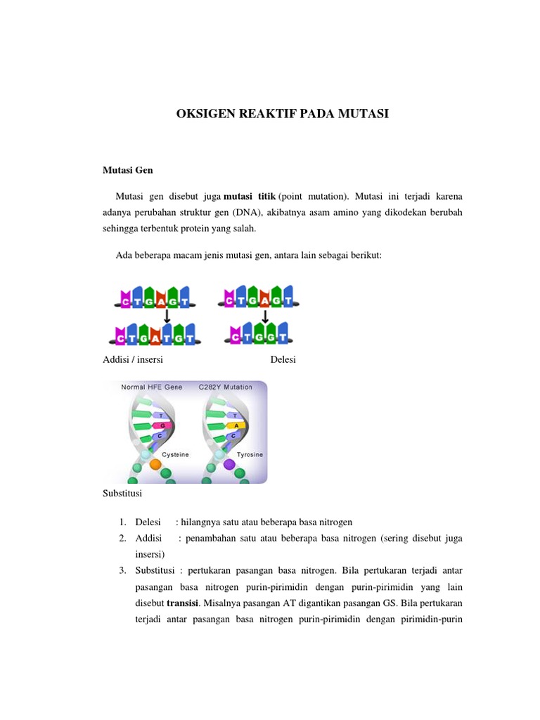 Mutasi Gen | PDF