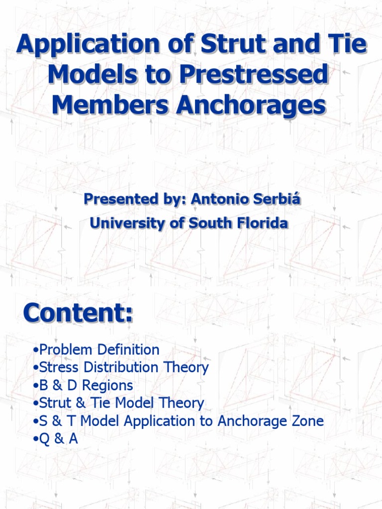 Strut & Tie Theory | PDF | Truss | Stress (Mechanics)