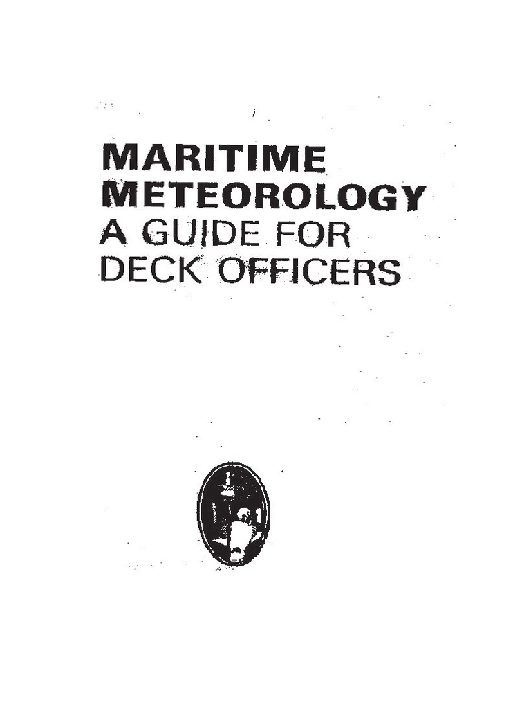 Maritime Meteorology A Guide For Deck Officers | PDF