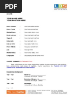 RCN Statement Writing Template | PDF | Career & Growth | Social Science