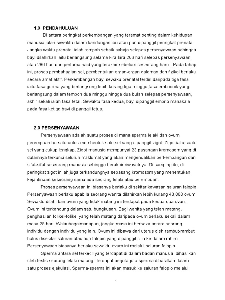 Proses Persenyawaan | PDF
