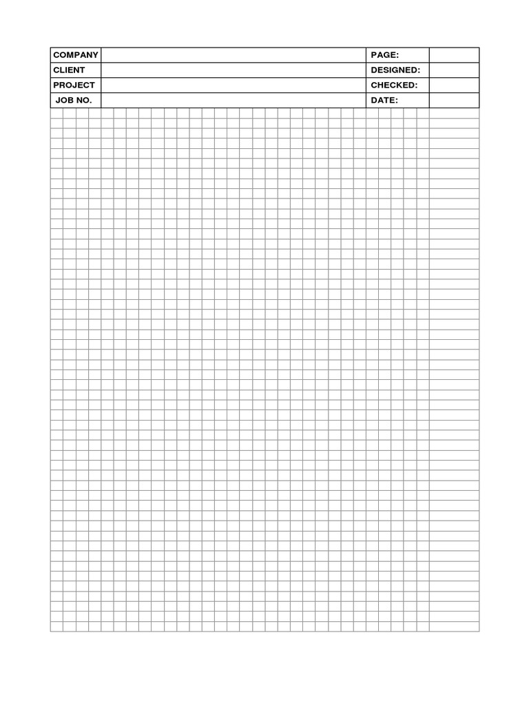 Calculation Sheet | PDF