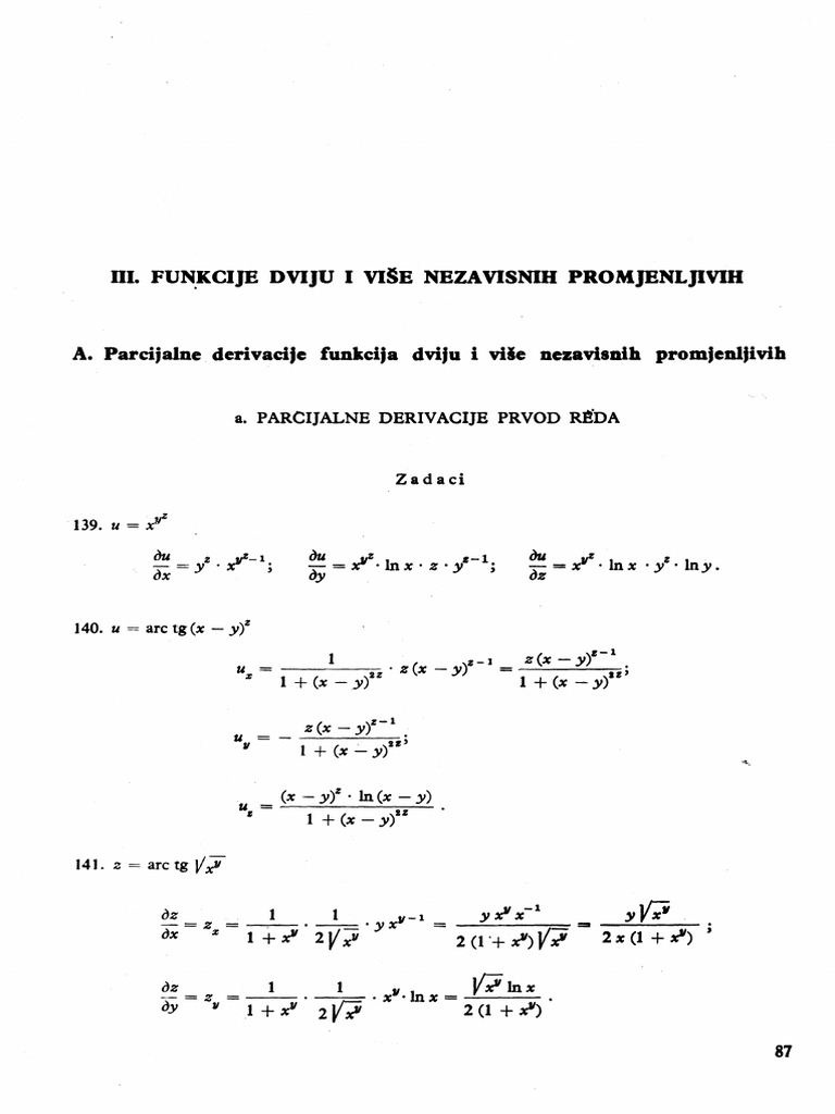 Funkcije Dvije Varijable | PDF