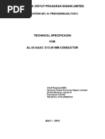Technical Specification AL-59 Conductor 893 | PDF | Wire | Electrical ...