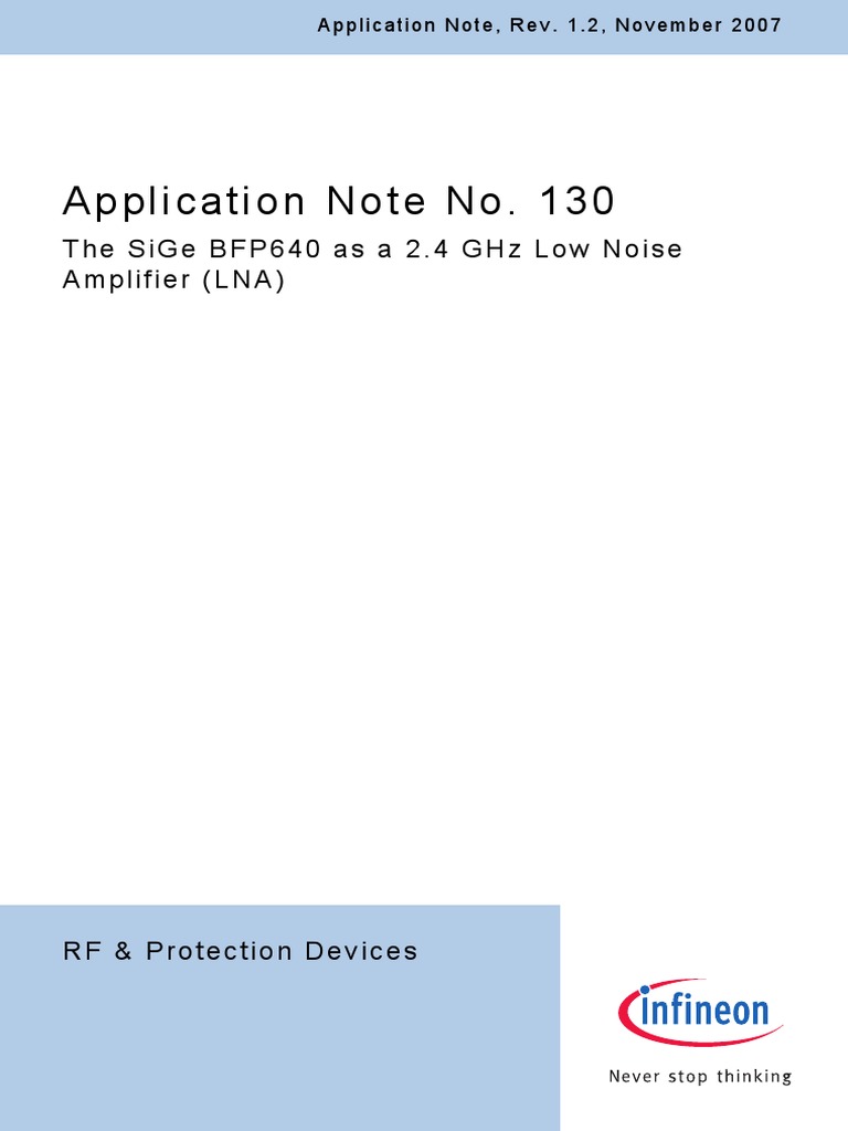 AN130 | PDF | Amplifier | Electronic Circuits