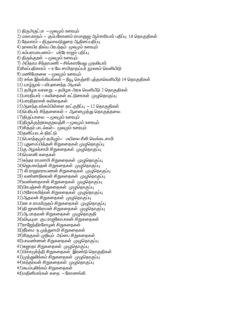 S.ramakrishnan - 100 Best Books - S Ra | PDF