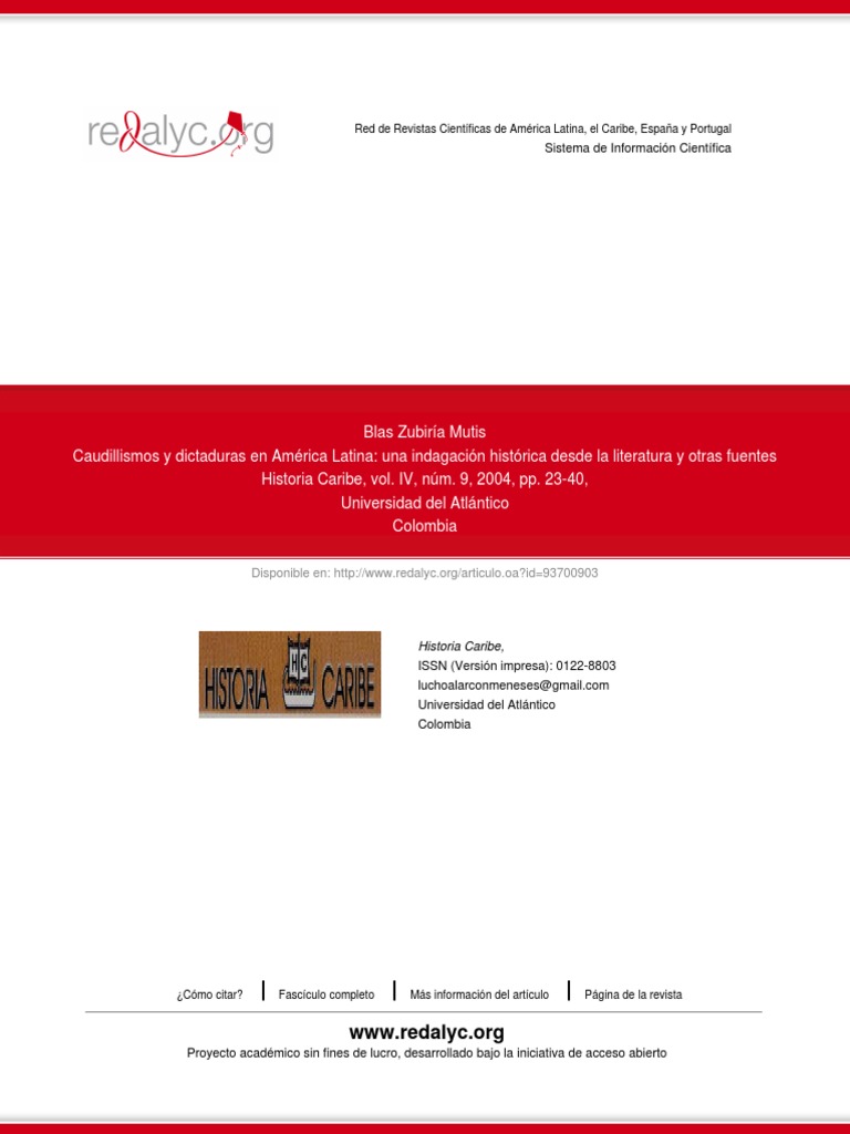 Caudillismo y dictaduras en América Latina | PDF | Historiografía | Novelas