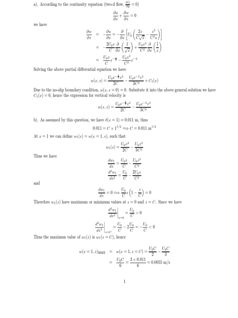 TP | PDF | Navier–Stokes Equations | Fluid Dynamics