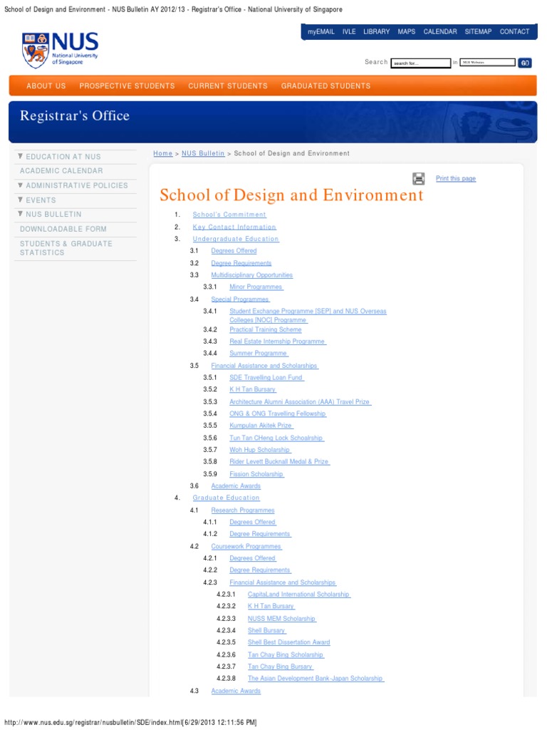 Nus All Courses | PDF | Postgraduate Education | Academia