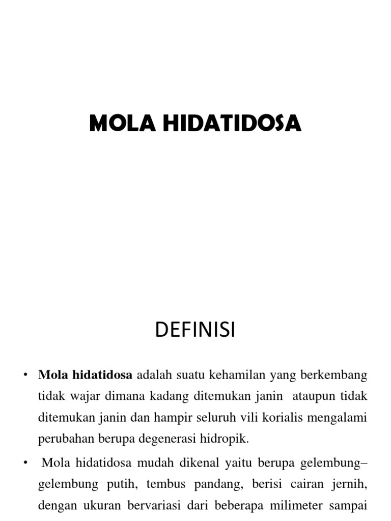 Mola Hidatidosa | PDF