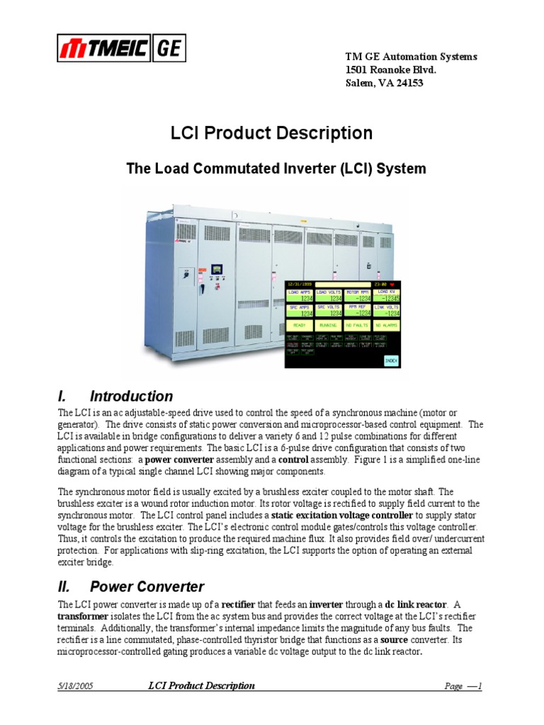 Load Commutated Inverter | PDF | Power Inverter | Rectifier