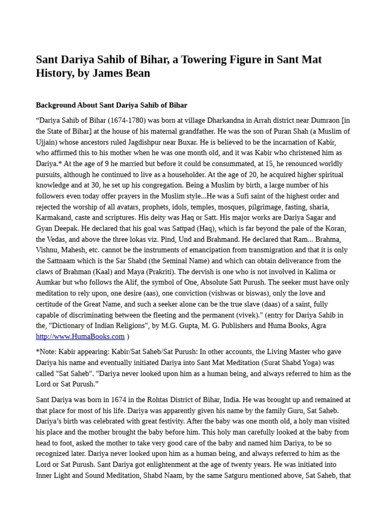 From Sat Saheb To Swami Ji, by James Bean | PDF | Religious Belief And ...
