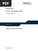 French Key Vocabulary by Subject | PDF
