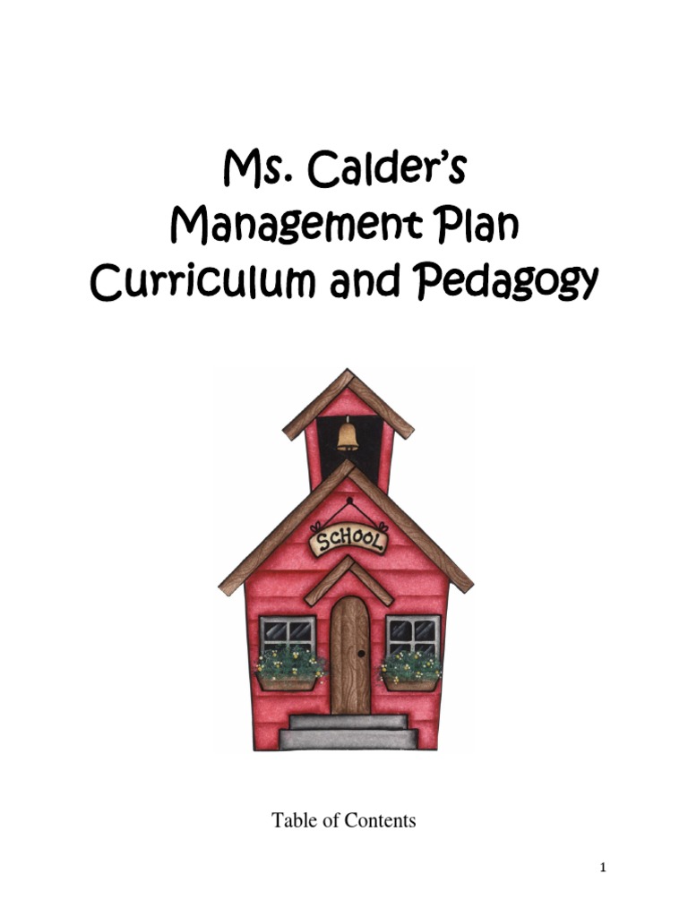 Kindergarten Management Plan | PDF | Classroom | Homework