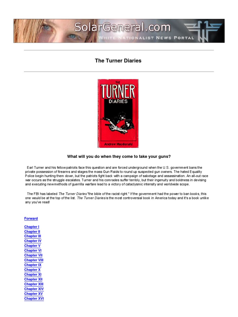 Turner Diaries William Luther Pierce | PDF