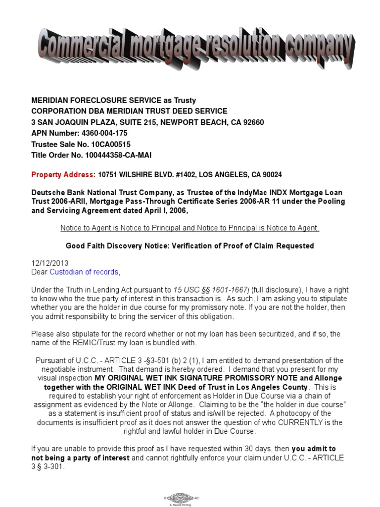 002 Initial Letter To Lender1 | PDF | Loans | Mortgage Loan