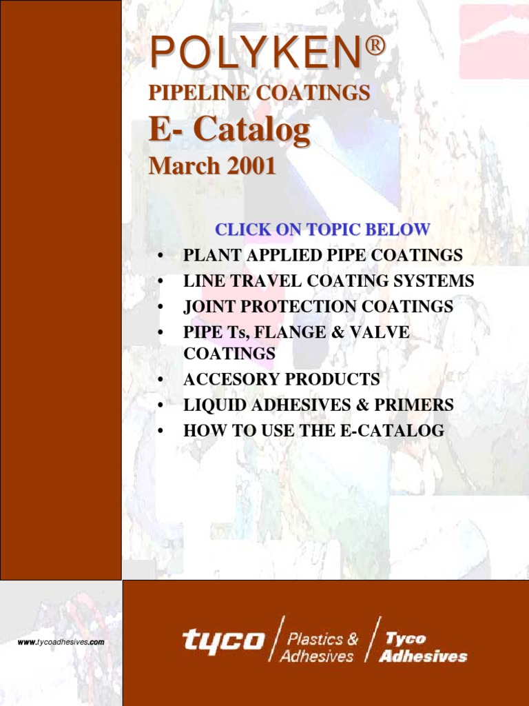 Polyken e Catalog | PDF | Epoxy | Adhesive