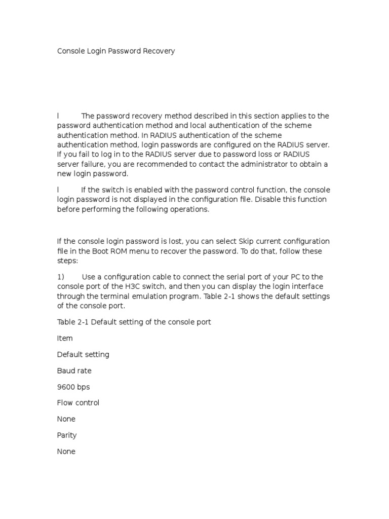 Password Recovery Pdf Password Command Line Interface