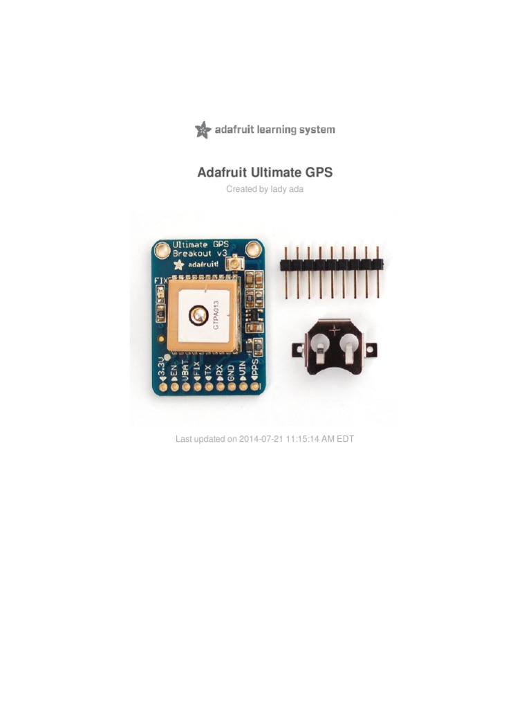 Adafruit Ultimate Gps Global Positioning System Arduino 9997