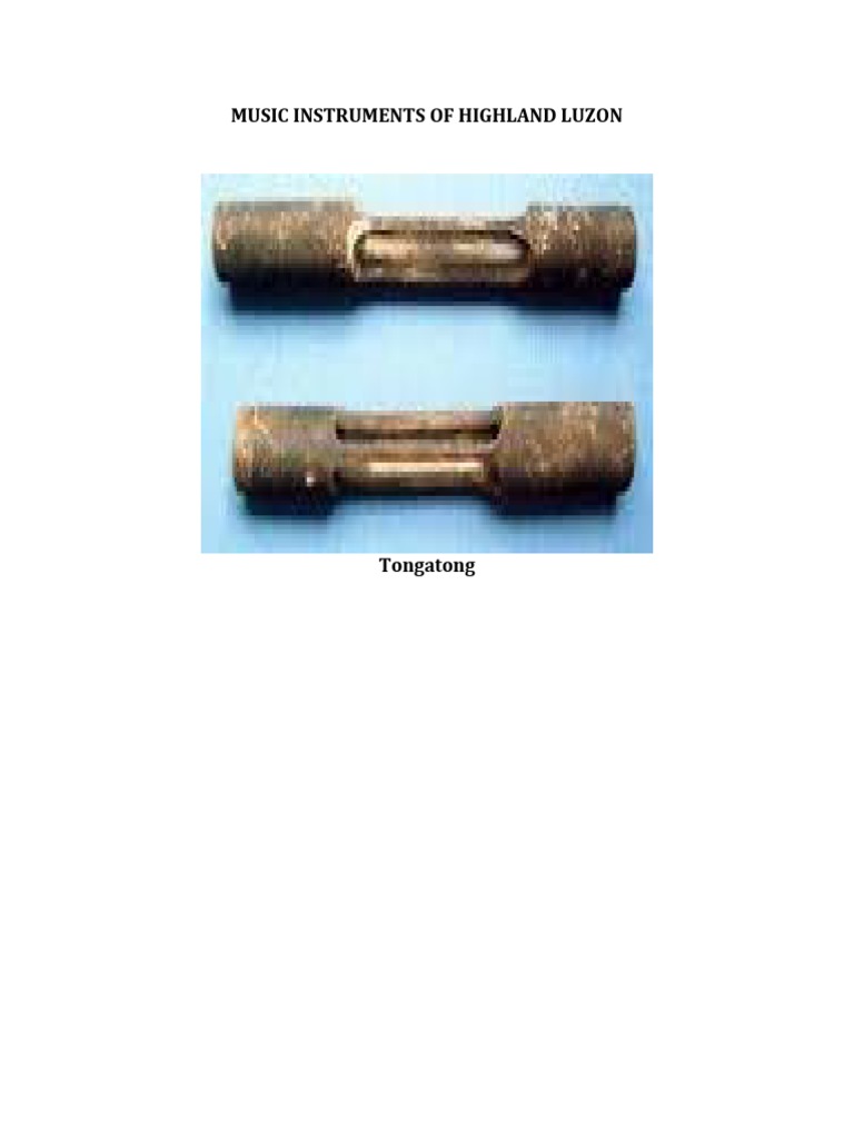 Music Instruments of Highland Luzon | PDF