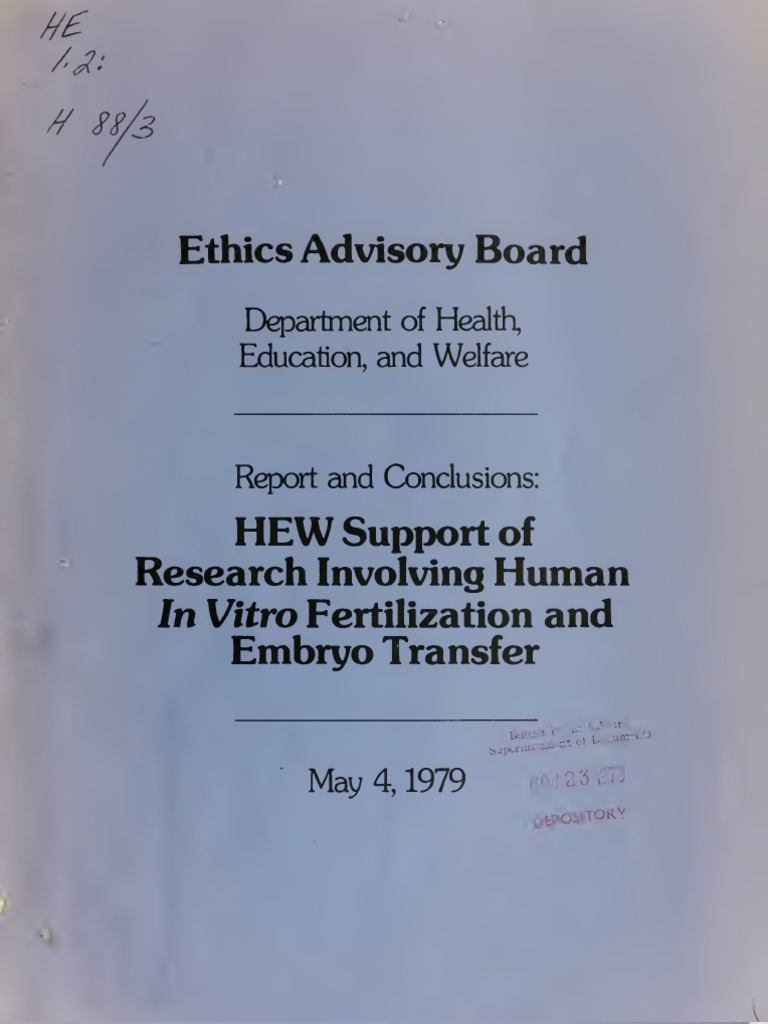 HEW IVF Report | PDF | In Vitro Fertilisation | Fertilisation