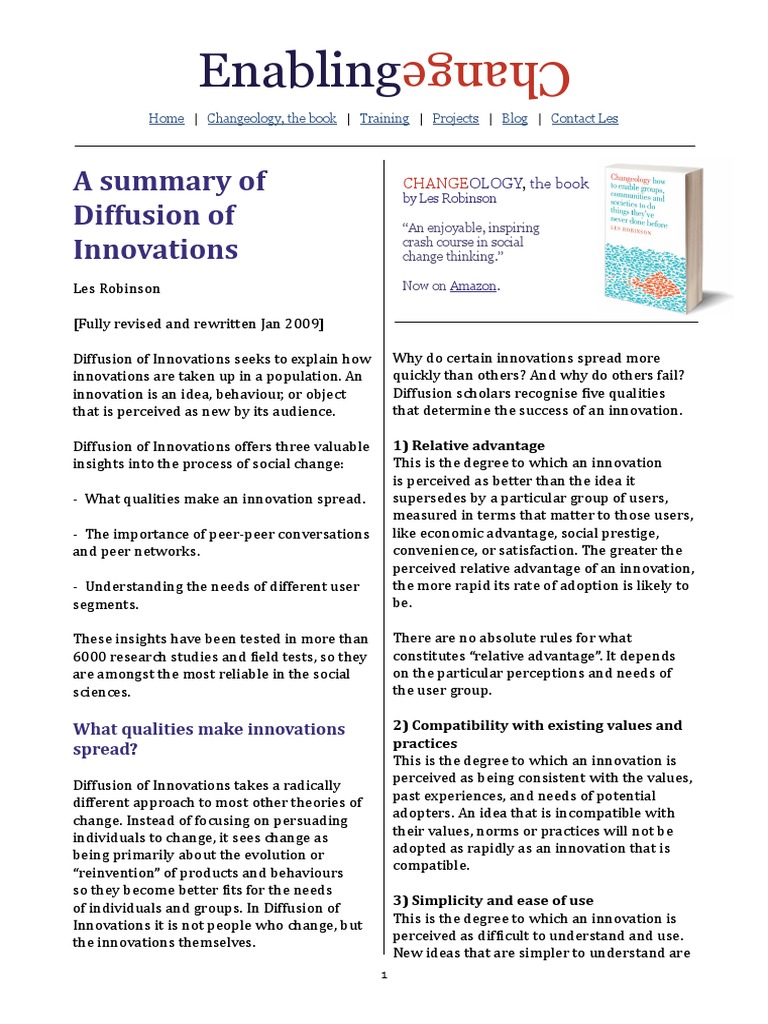 Summary Diffusion Theory | PDF