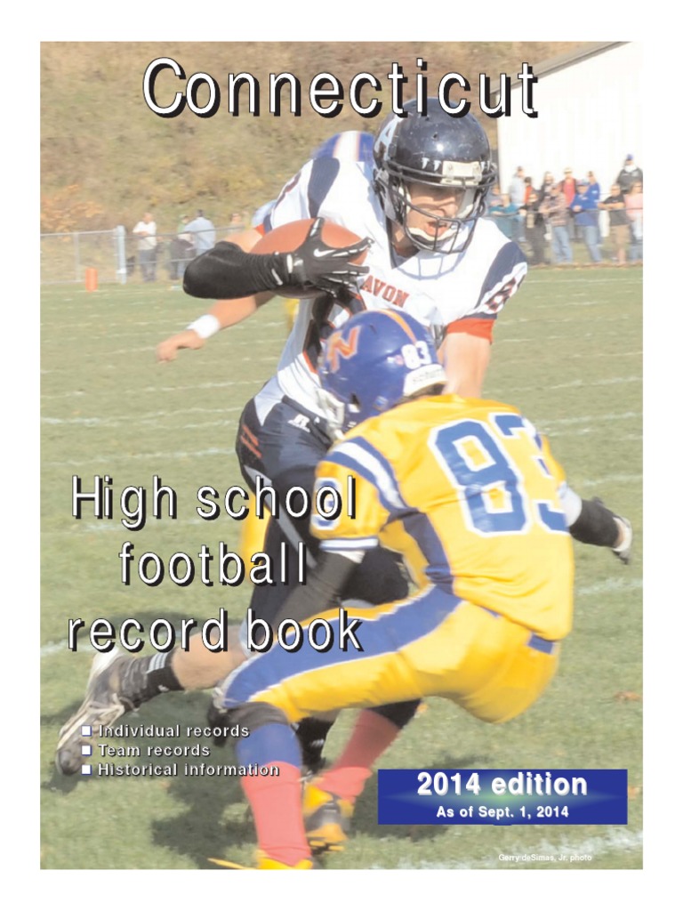 2014 Connecticut High School Football Record Book | PDF