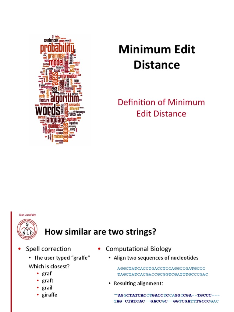 Calculating Minimum Edit Distance | PDF | Applied Mathematics | Cognitive Science