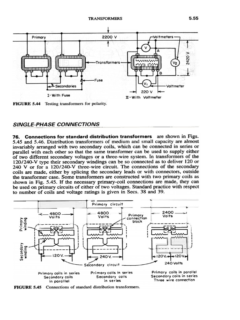 Transformers Connections | PDF | Series And Parallel Circuits | Transformer
