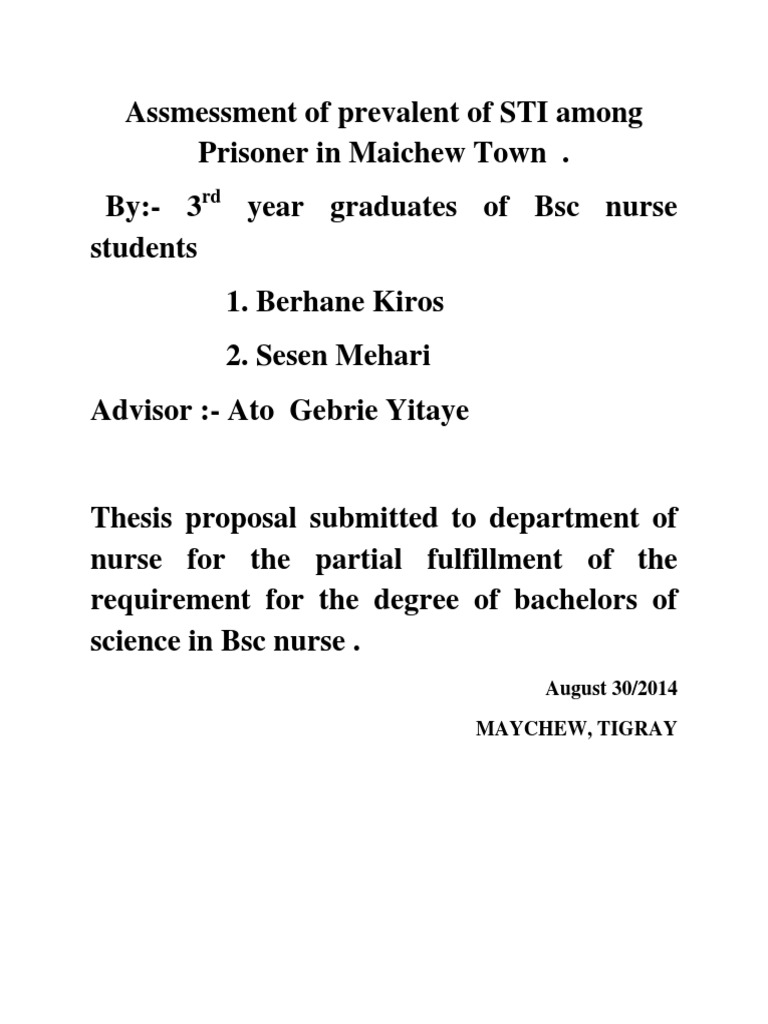 STI Research Proposal | PDF | Sexually Transmitted Infection | Men Who ...