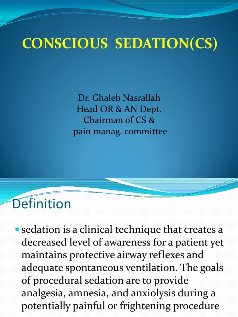 Conscious Sedation Standards | PDF | Anesthesia | Physical Examination