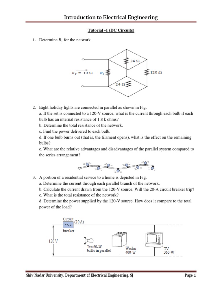 Solving Circuit Problems: Current, Voltage, Resistance, and Power in ...