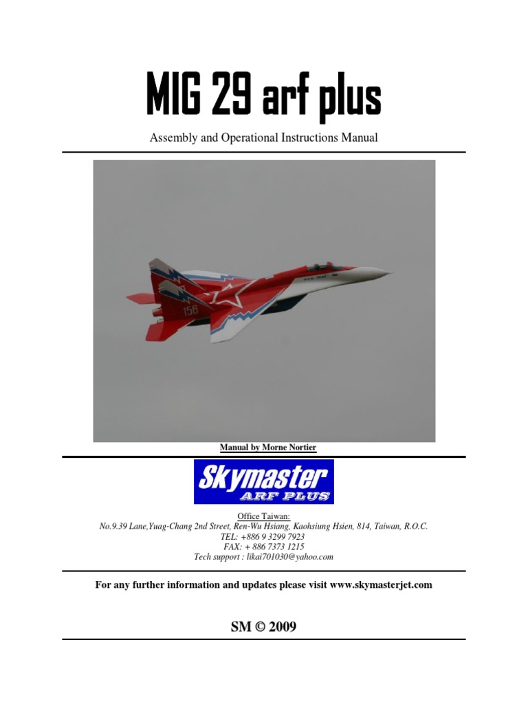 Mig 29 Manual | PDF | Fiberglass | Takeoff