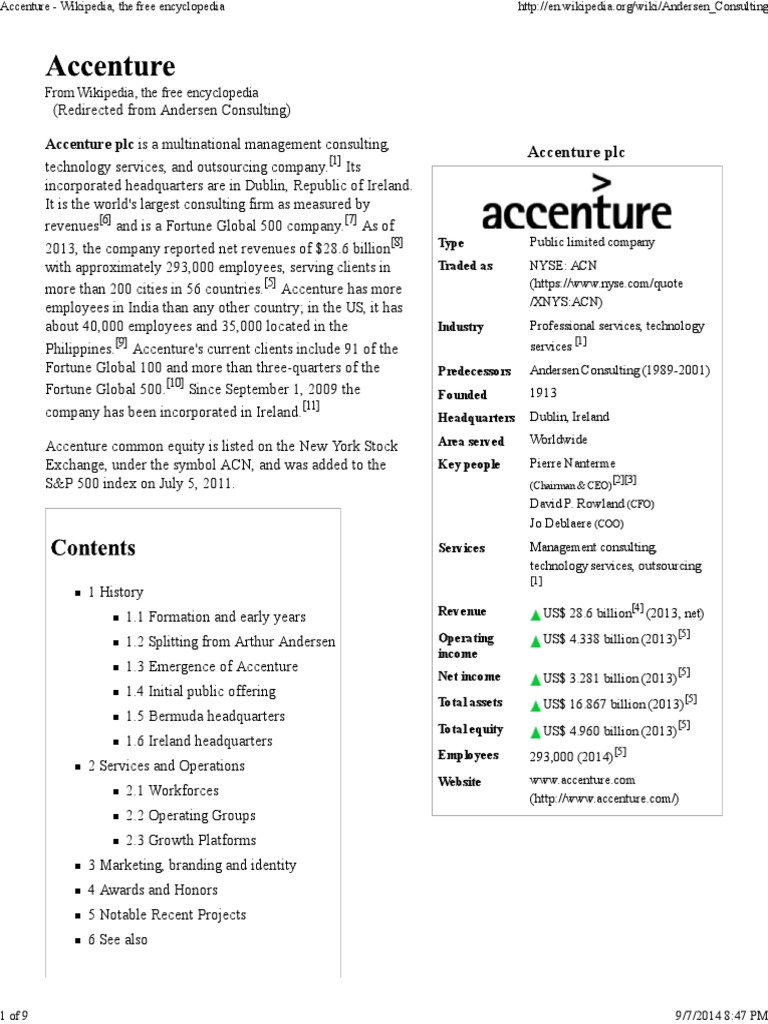 Accenture | Download Free PDF | Accenture | Companies