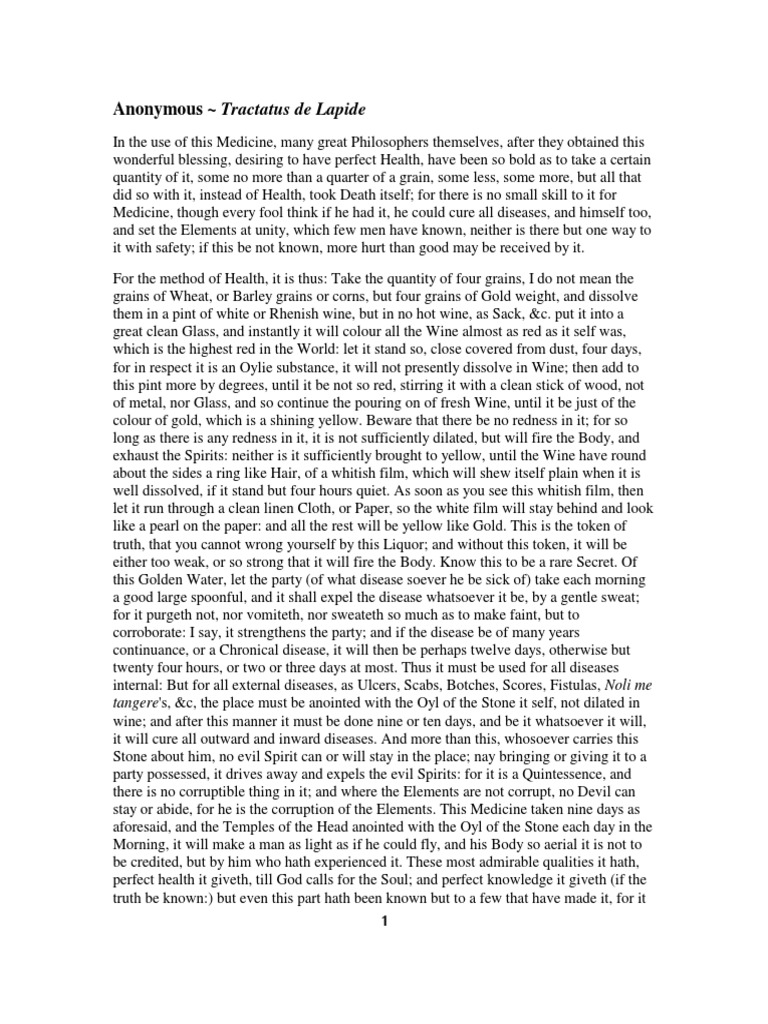 Preparing and Using the Elixir of Long Life: Instructions for Creating ...